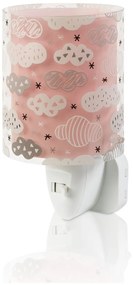 DALBER D-41415S mraky Pink růžové LED Noční světlo 1xE14