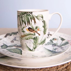 Porcelánový hrneček Tropical birds - 0.36L
