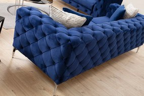 Atelier del Sofa 2-místná pohovka Como - Navy Blue, Modrá