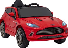 Ramiz Elektrické autíčko Aston Martin DBX pro děti červené + dálkové ovládání + EVA kola + pásy + plynulý start + audio LED