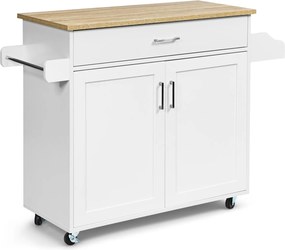 Costway Kuchyňský vozík rolovací kuchyňský ostrůvek kuchyňská