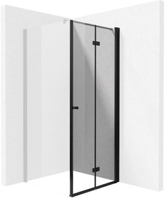 Aplomo Kerria Plus zalamovací sprchové dveře, black Rozměr sprch.dveří: 80cm