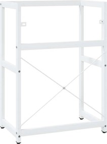 Koupelnový regál pod umyvadlo bílý 59 x 38 x 83 cm železo 338497