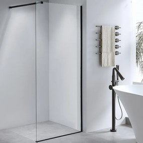 BPS-koupelny Sprchová zástěna Walk-in HYD-WI07 130 černá - bez vaničky