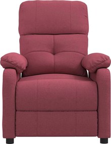 Masážní křeslo vínové textil 289675