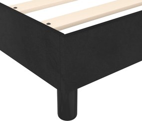 Rám postele s boxspringem černý 140 x 190 cm samet 3121116