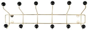 Nástěnný věšák s černými detaily PT LIVING Saturnus, délka 53,5 cm