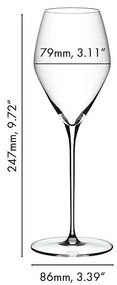 Riedel Veloce Sauvignon blanc sklenice na víno 347 ml 2 ks