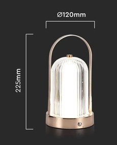 LED Solution Bronzová LED stolní nabíjecí lampa 225mm 1W 7991