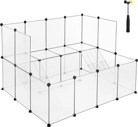 Výběh pro malé zvířata, 143 x 92 x 108 cm, bílý