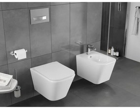 Mexen Teo, závěsná WC mísa 510x345x340 mm, Rimless Tornádo, bílá lesklá, 3385XX00T