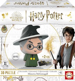 3d puzzle educa 3d puzzle harry potter: minerva mcgonagallová 39 dílků