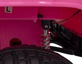 Ramiz Terénní auto OFF-ROAD 3.0 pro děti růžové + dálkové ovládání + pomalý start + pásy + LED a zvuky