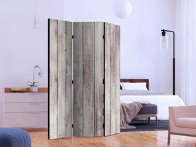 Pokojová zástěna Vybrané dřevo - textura bíle natřených dřevěných desek