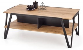 Konferenční stolek VOLTA (Černá / Zlatý dub)