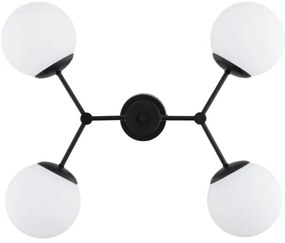 Lustr na tyči FOTON 4xE14/10W/230V černá