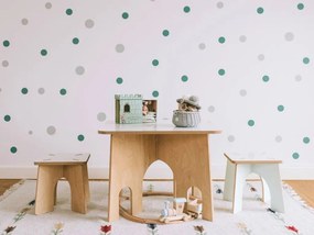 Myminihome Dětský stůl RONDO + stolička bez opěrátka Zvolte barvu: Růžová, Zvolte variantu: S jednou židlí