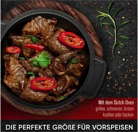 GUSSKÖNIG Sada mini litinových pánviček 6× 300 ml / Sada litinových pá
