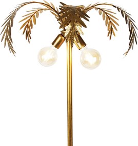 Chytrá stojací lampa zlatá 156 cm vč. 2 Wifi G95 - Botanica