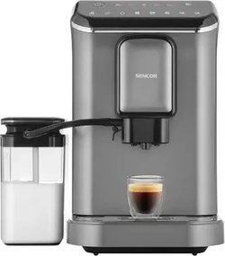 SENCOR SES 8000BK šedá / Automatický kávovar / 1350W / 20 bar / 1.5 l