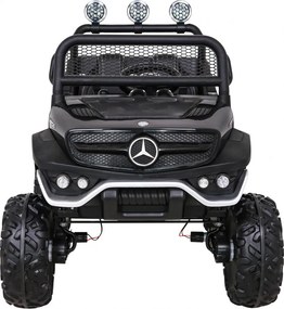 Ramiz Mercedes Benz Unimog elektrické autíčko pro děti černé + terénní pohon 4x4