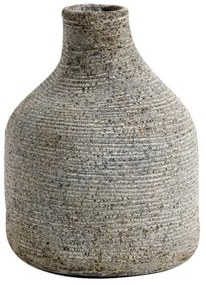 Terakotová váza Rustic Stain Grey 18 cm Muubs