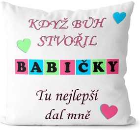 Polštář impar polštář když bůh stvořil babičky