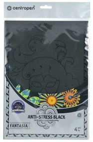 Centropen 9997 - antistresové omalovánky Fantasia - 4 ks