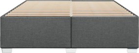 Rám postele bez matrace tmavě šedý 180 x 200 cm textil 3284493