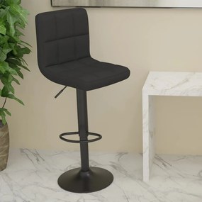 Barová židle černá textil 334278