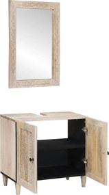 Sada koupelnového nábytku 2 ks Bílá 62 x 33 x 58 cm 3310072