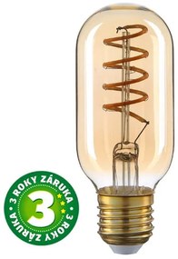 Prémiová designová retro LED žárovka E27 4,5W 400lm EXTRA TEPLÁ T45 filament, 3 roky