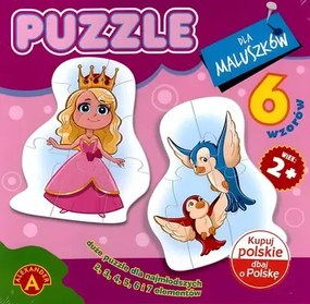 ALEXANDER Baby puzzle Princezna 6v1 / Puzzle / 6x 2-7 dílků