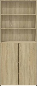Skříň highboard dub sonoma 80 x 42,5 x 185 cm kompozitní dřevo 3281380