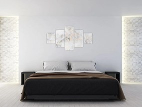 Obraz bílé mandaly (125x70 cm)
