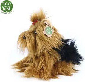 RAPPA Plyšový pes Jorkšírský teriér sedící 23 cm / ECO-FRIENDLY / od 0