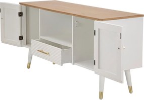 Designový TV stolek Gerlinde 117 cm bílý