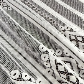 Vitrážová žakárová záclona bílá 40,60 cm 1524 Ervi metráž