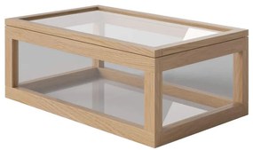 Bolia Dřevěný box Norie Storage Glass, oiled oak