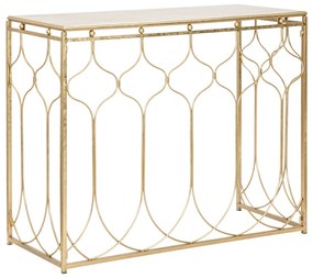 Zlatý konzolový stolek Ferretti Tarab, 96,5x41x78 cm