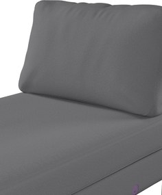 Potah na šezlong IKEA Karlstad samostatný, krátký barva šedá látka pletený vzor
