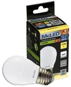 LED žárovka E27 McLED G45 2,7W (25W) teplá bílá (2700K) ML-324.035.87.0