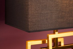 Invicta Interior Designová kovová stolní lampa zlatá - Graie