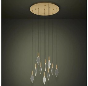 Eglo 390359-LED Stmívatelný lustr na lanku MIRADOR 10xLED/3W/230V pr. 58cm zlatá