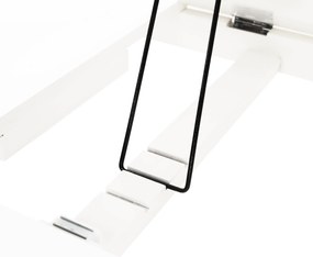 Příruční stolek na notebook / držák na tablet, bílá / přírodní bambus, MELTEN