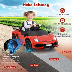 Costway Elektrické auto Lamborghini pro dětské vozidlo