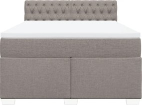 Box spring postel s matrací taupe 140x200 cm textil 3288222