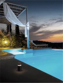 NV 9026123 Venkovní sloupkové svítidlo TALA černý hliník a akryl LED 12W 3000K 100-240V 180st. IP54 - NOVA LUCE