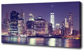 Wallmuralia Foto obraz canvas New York noc 100x50