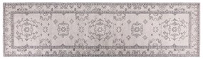 Bavlněný koberec 80 x 300 cm béžový/šedý GOLLER Beliani